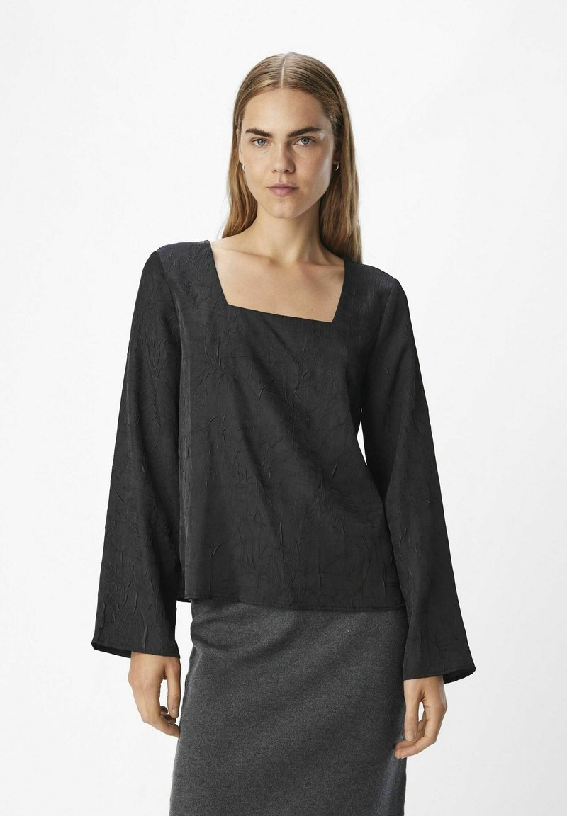 Object Bluse - black/schwarz - Zalando