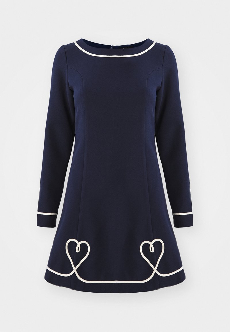 Sister Jane HARBOUR HEARTS MINI DRESS - Shift dress - navy/dark blue ...