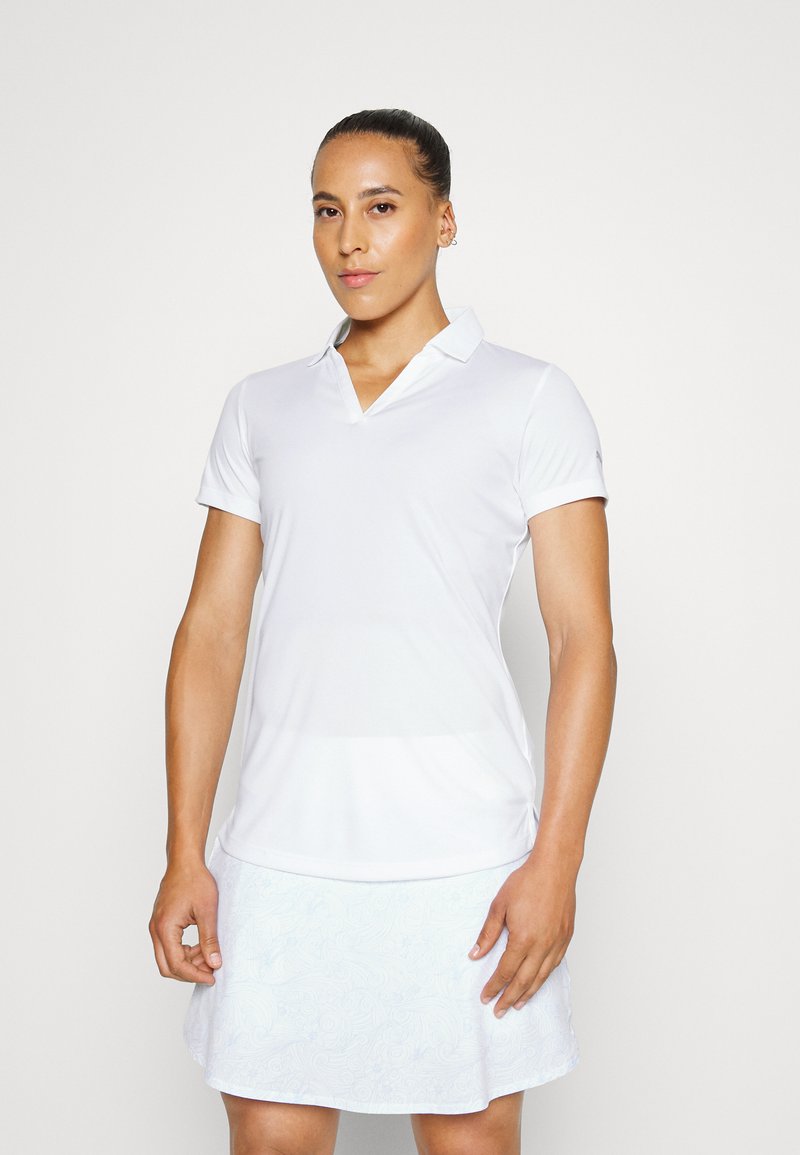 Puma Golf ICON GOLF - Polo shirt - bright white/white - Zalando