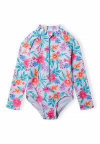 MINOTI HIGH NECK AND HALF ZIP - Costum de baie - white/alb - Zalando.ro