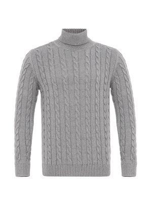 Felix Hardy CABLE HALF ZIPPER - Trui - light grey/lichtgrijs - Zalando.nl