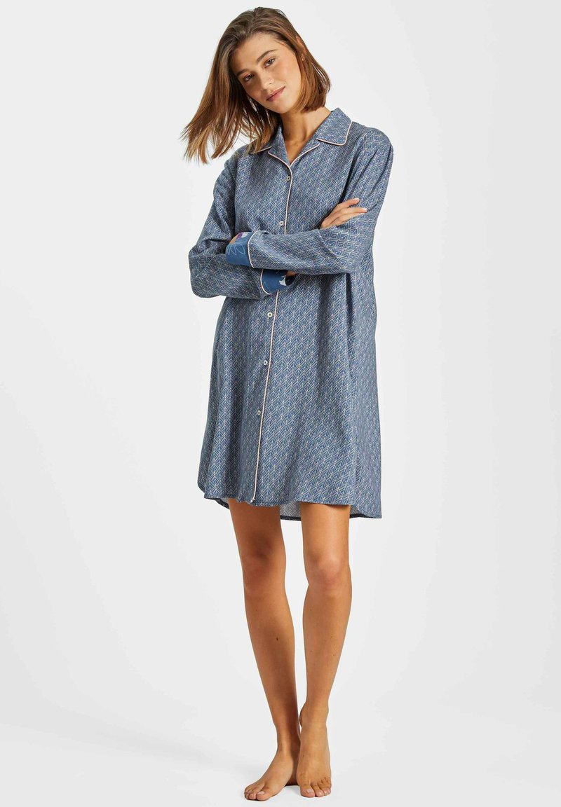 Triumph LOOK LÄNGE - Nachthemd - blue combination/stein - Zalando.at