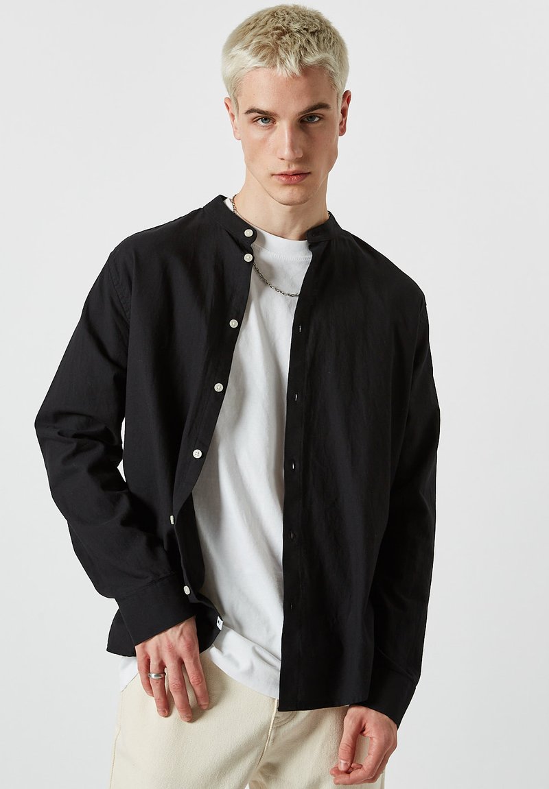 Minimum ANHOLT - Shirt - black grey melange/mottled black - Zalando.ie