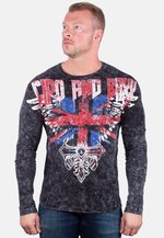 Cipo & Baxx LONGSLEEVE - Long sleeved top - schwarz/black - Zalando.de