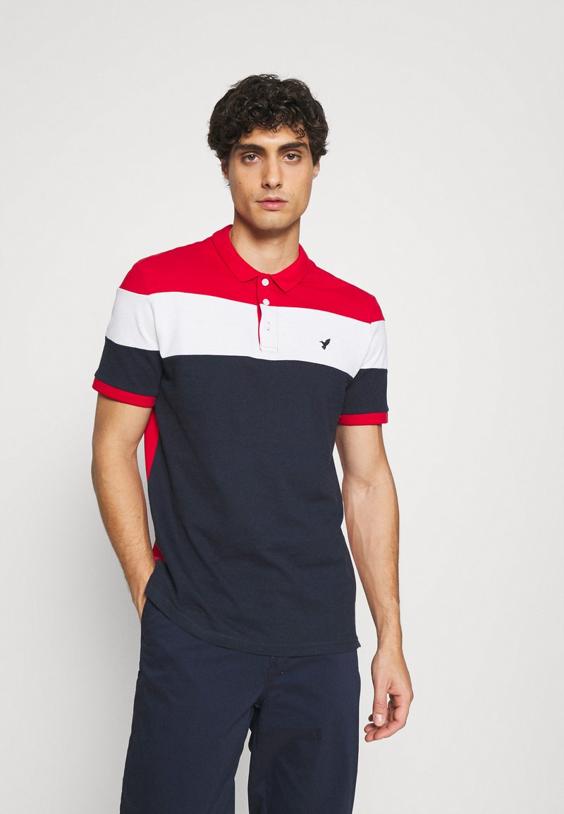 Pier One Polo - red/white/dark blue/rojo - Zalando.es