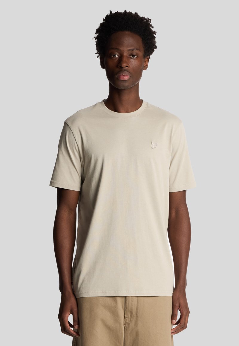 Lyle & Scott SUPERFINE - T-shirt basic - willow grey/beige - Zalando.be