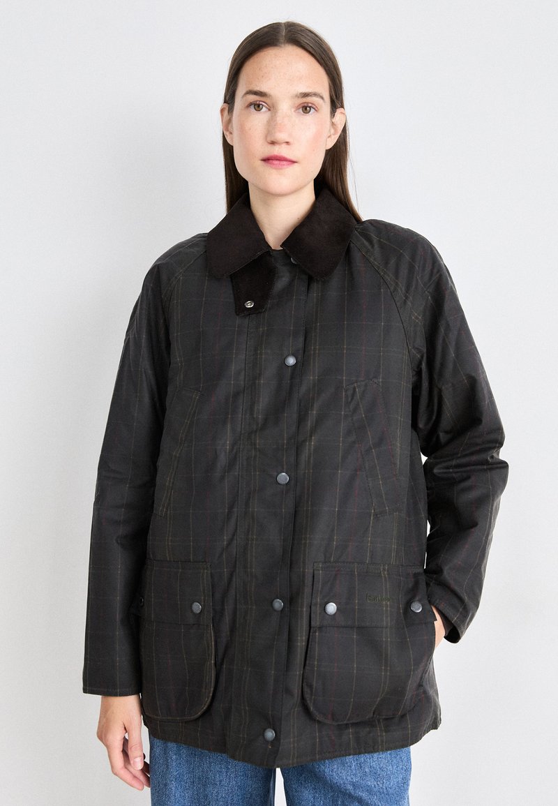 Barbour TARTAN JACKET - Parka - dark classic/olive - Zalando