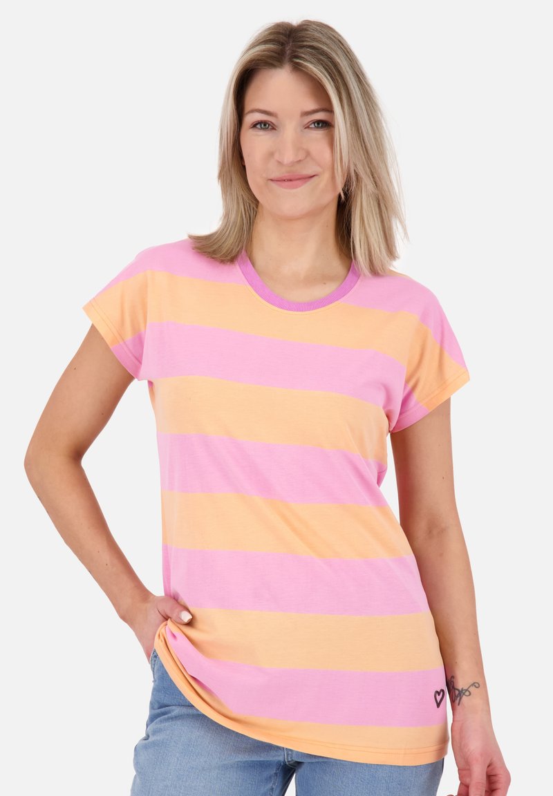 Alife And Kickin Amandaak Z T Shirt Print Tangerine Orange Zalando De