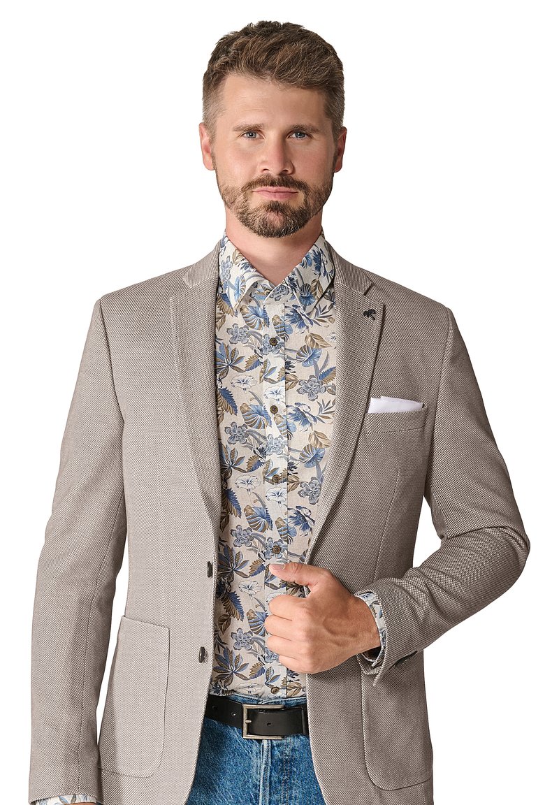 VENTI SAKKO - Blazer jacket - beige - Zalando