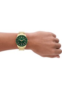 Armani Exchange QUARTZ HAND DATE 44MM - Uhr - stainless steel gold ...