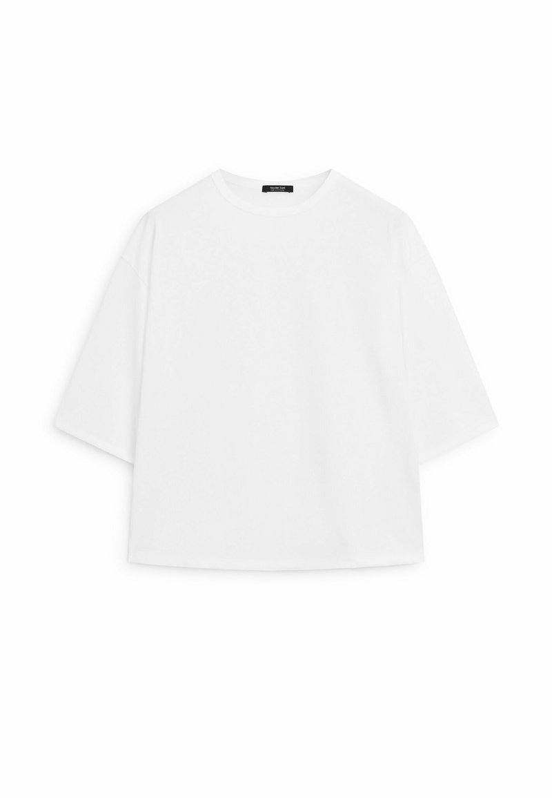 Massimo Dutti - T-shirt basic/biały - Zalando.pl