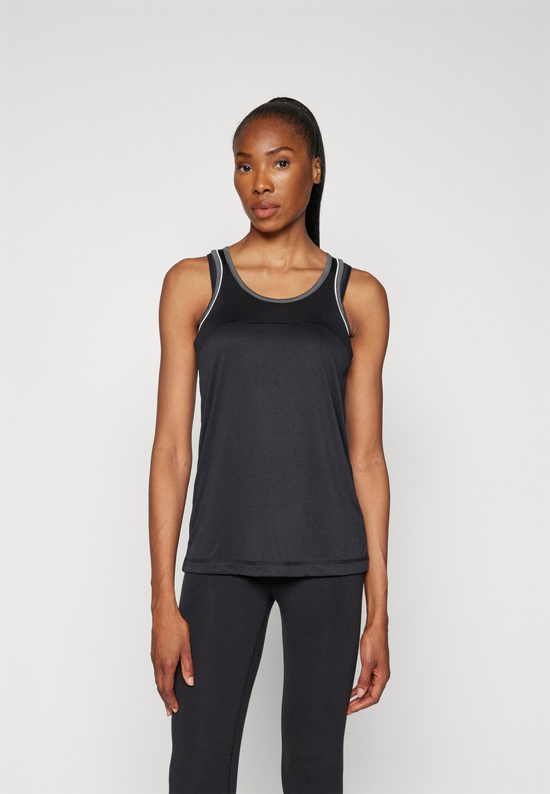 Champion TECH TANK SMALL LOGO - Top - black/zwart - Zalando.nl
