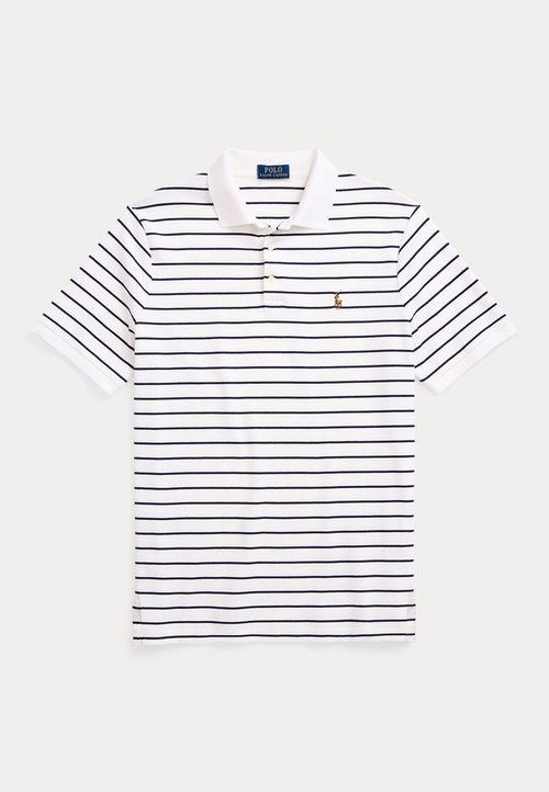 Polo Ralph Lauren SHORT SLEEVE - Polo - white/refined navy/blanc ...