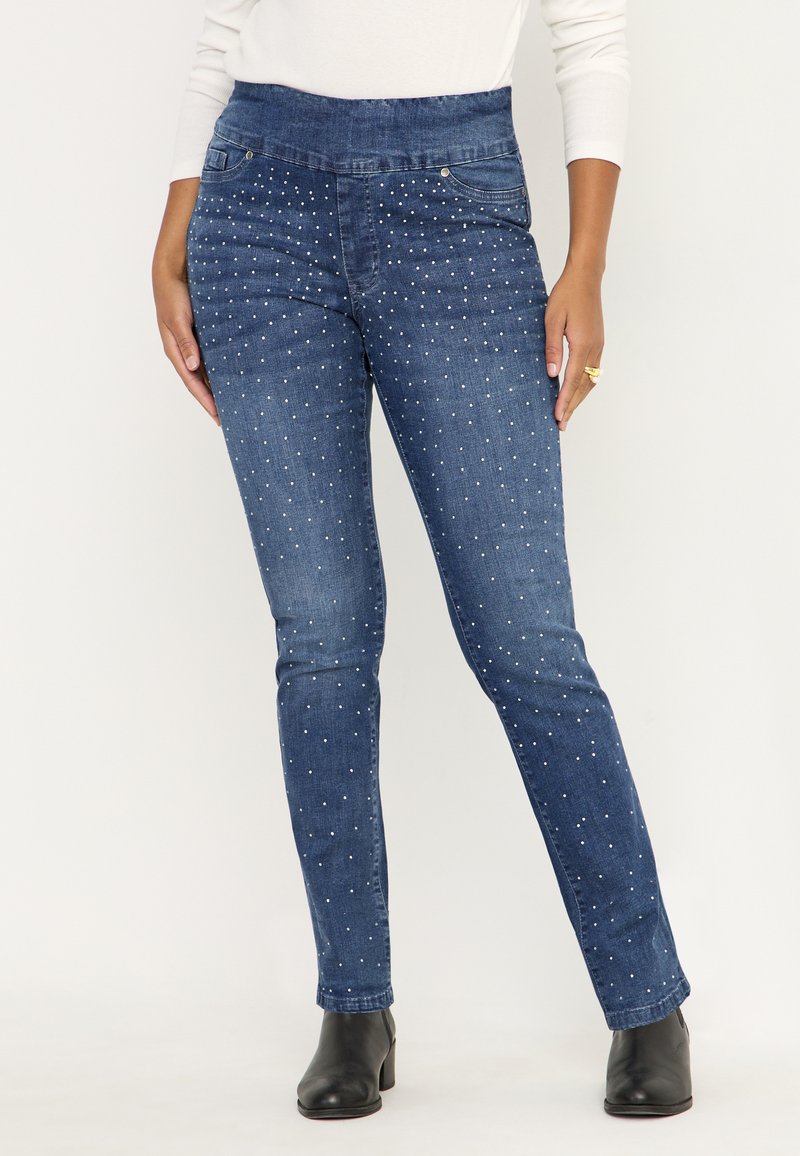 Cellbes of Sweden RHINESTONE DETAILS - Jeggings - medium blue denim ...