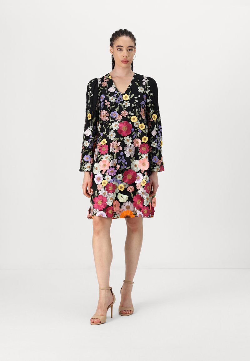 YAS YASFLOWERING DRESS - Cocktail dress / Party dress - black - Zalando.ie