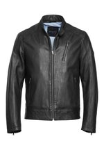 bugatti RUBIO - Leather jacket - schwarz/black - Zalando.de