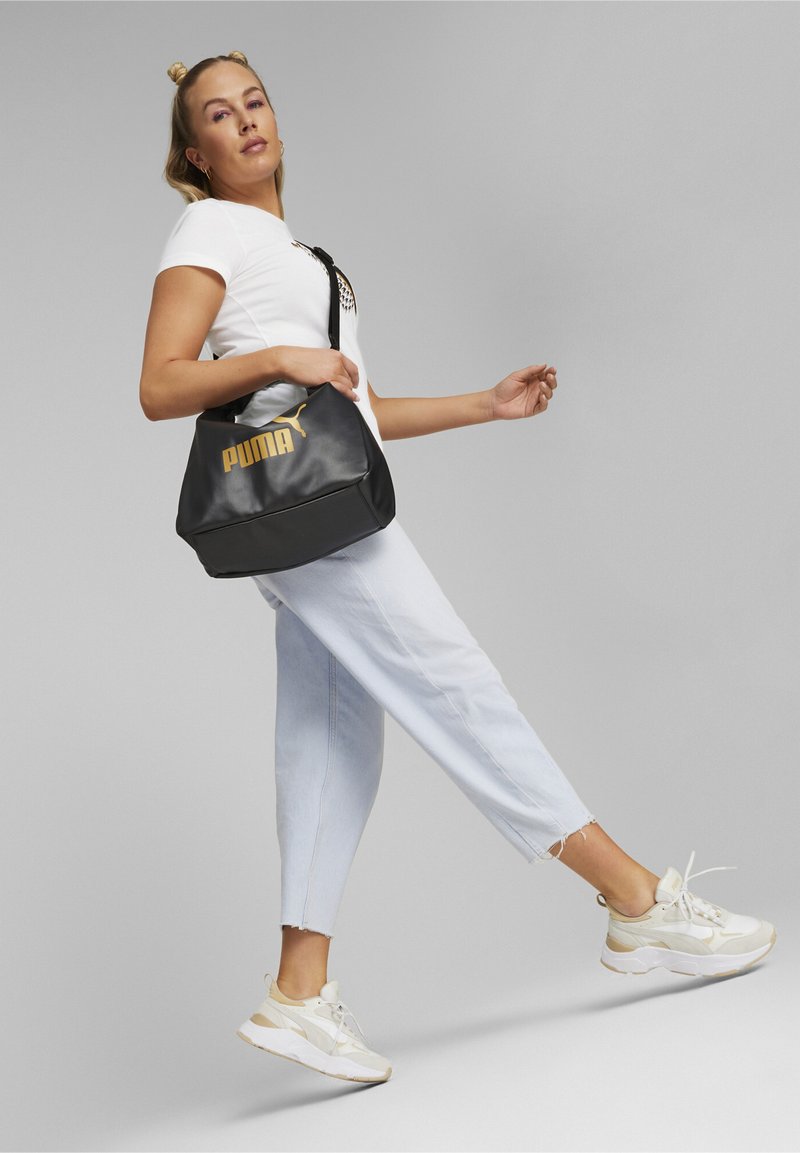 Puma CORE UP HOBO - Handbag - puma black/black - Zalando.co.uk
