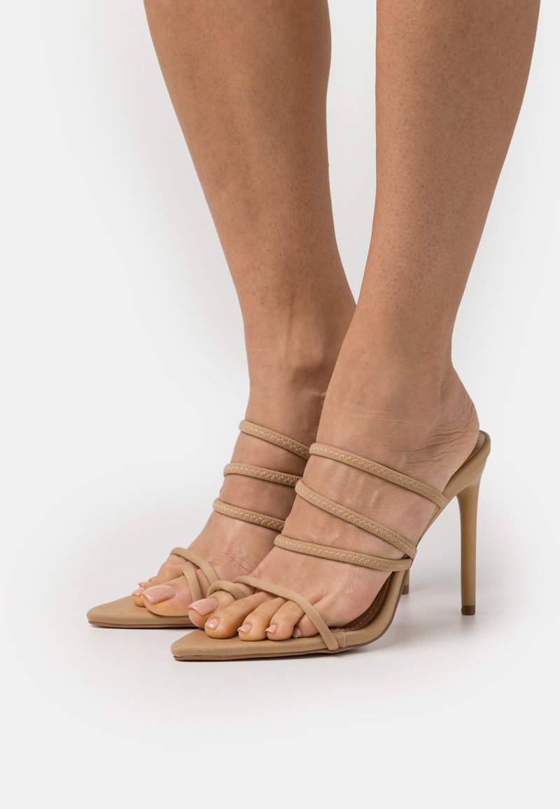 Simmi London JOELLA - Mules à talons - beige - ZALANDO.FR