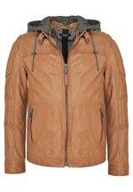 Maze Leather jacket - cognac - Zalando