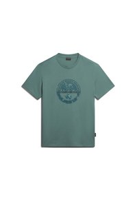 Napapijri BOLLO - T-Shirt print - green balsam/grün - Zalando