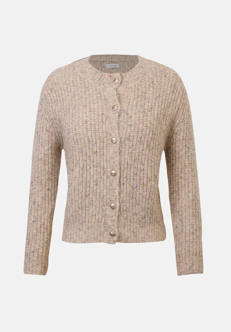 Anna Field CHUNKY - Vest - cream heather/beige - Zalando.nl