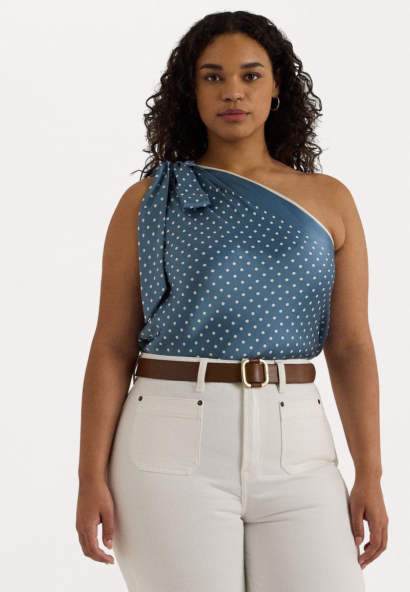 Lauren Ralph Lauren Woman QUANTAVIUS SLEEVELESS BLOUSE - Top - blue ...