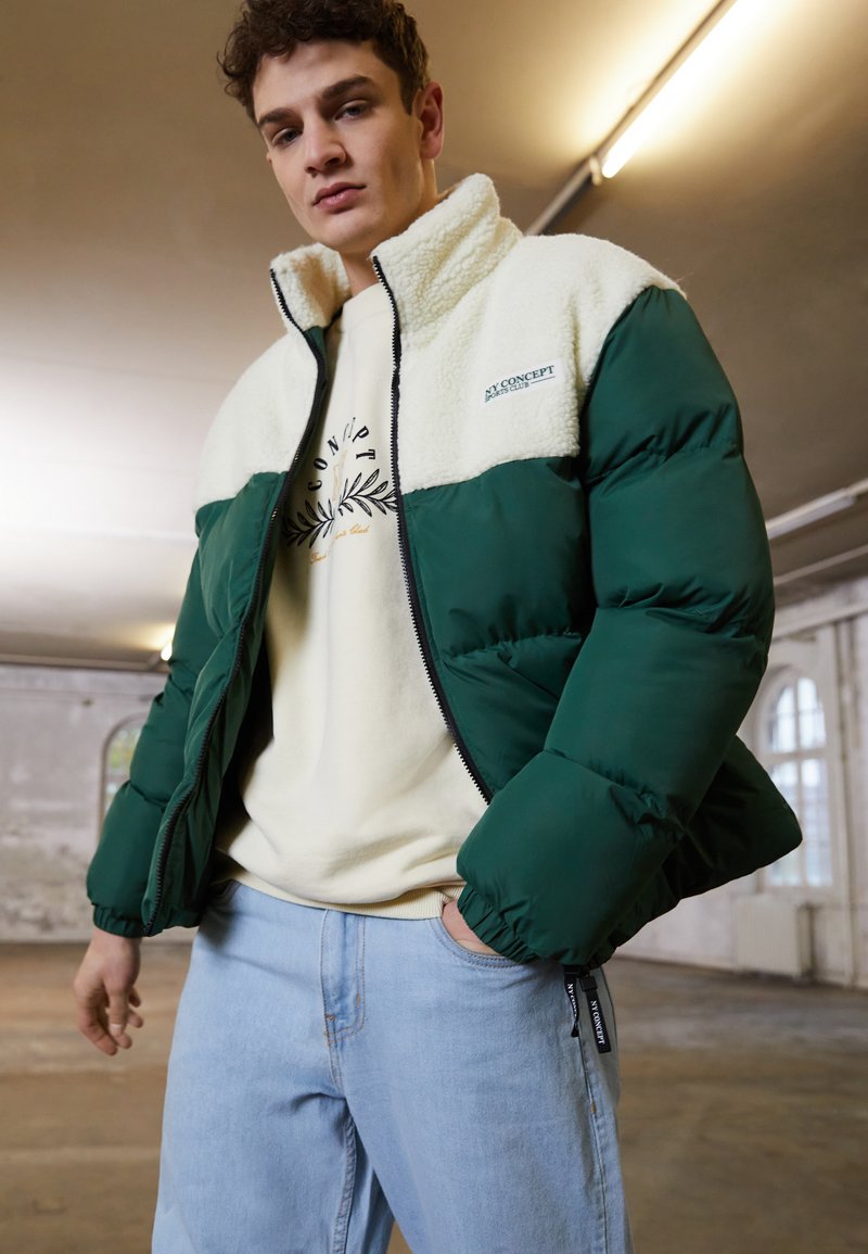 NY CONCEPT ASPEN BUBBLE JACKET UNISEX - Vinterjakker - dkgreen/grøn ...