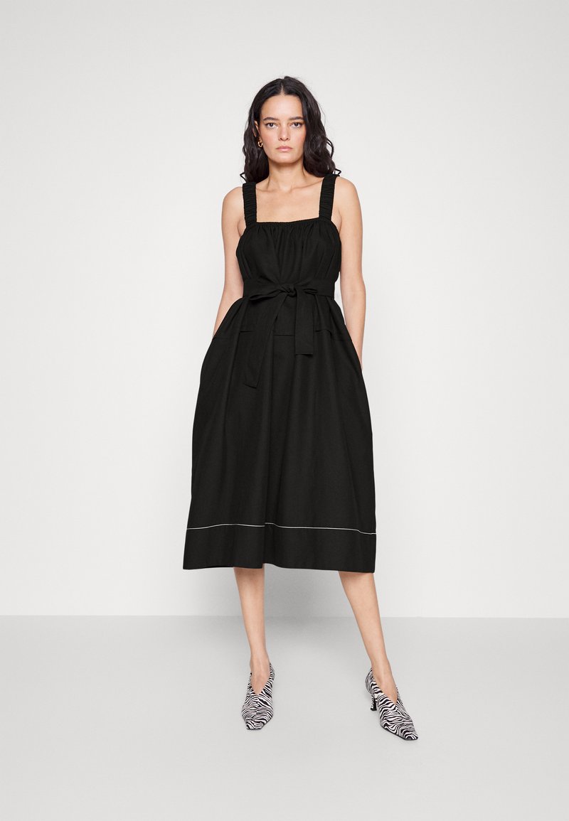 Proenza Schouler White Label DRAPEY SUITING BELTED DRESS - Robe de jour ...