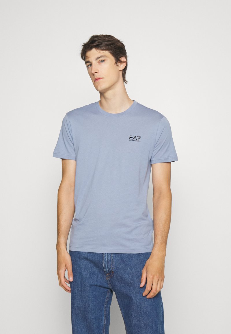 Ea7 Emporio Armani T Shirts Blu Navy Chiaro Blå Zalando No