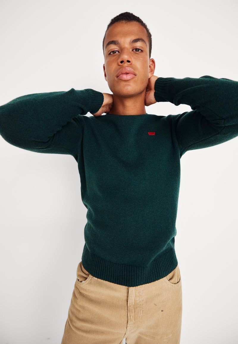 Levi's® ORIGINAL HM SWEATER - Trui - darkest spruce/donkergroen - Zalando.be
