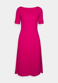 Lauren Ralph Lauren Petite MUNZIE ELBOW SLEEVE DAY DRESS - Vestito di maglina - new england blue ...