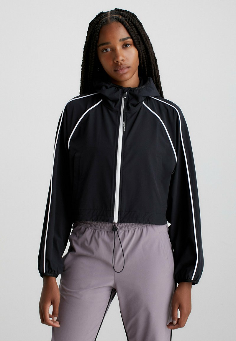 Calvin Klein Performance CROPPED - Giacca a vento - black beauty/nero - Zalando.it