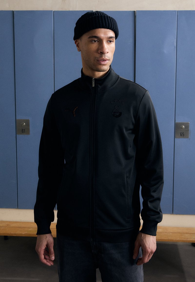 Puma GSK SPECIAL JACKET - Klubbklær - black/intense orange/red rhythm ...