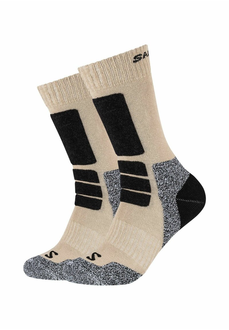 Salomon 2ER PACK - Sports socks - sand black/beige - Zalando