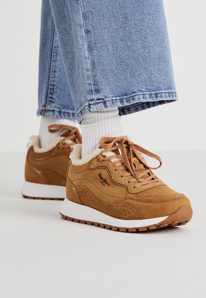 Pepe Jeans DEAN BLOCK - Joggesko - nut brown/brun - Zalando.no