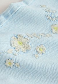 Next REGULAR FIT - FLORAL EMBROIDERED WIDE - Straight leg jeans - light ...