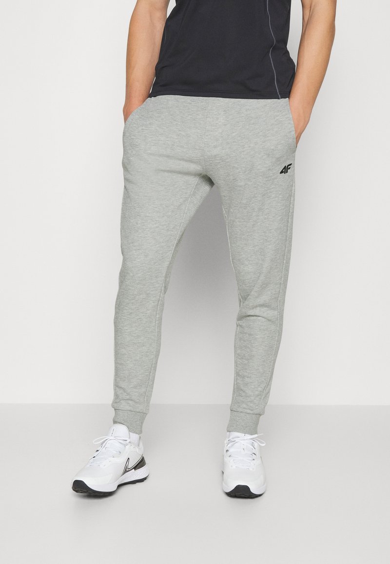 4f Mens Trousers Tracksuit Bottoms Cold Light Grey Melange Light