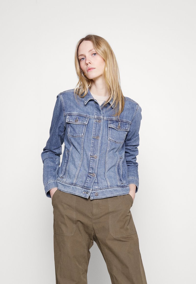 Paige ROWAN JACKET - Spijkerjas - blue denim/blauw denim/bluedenim ...
