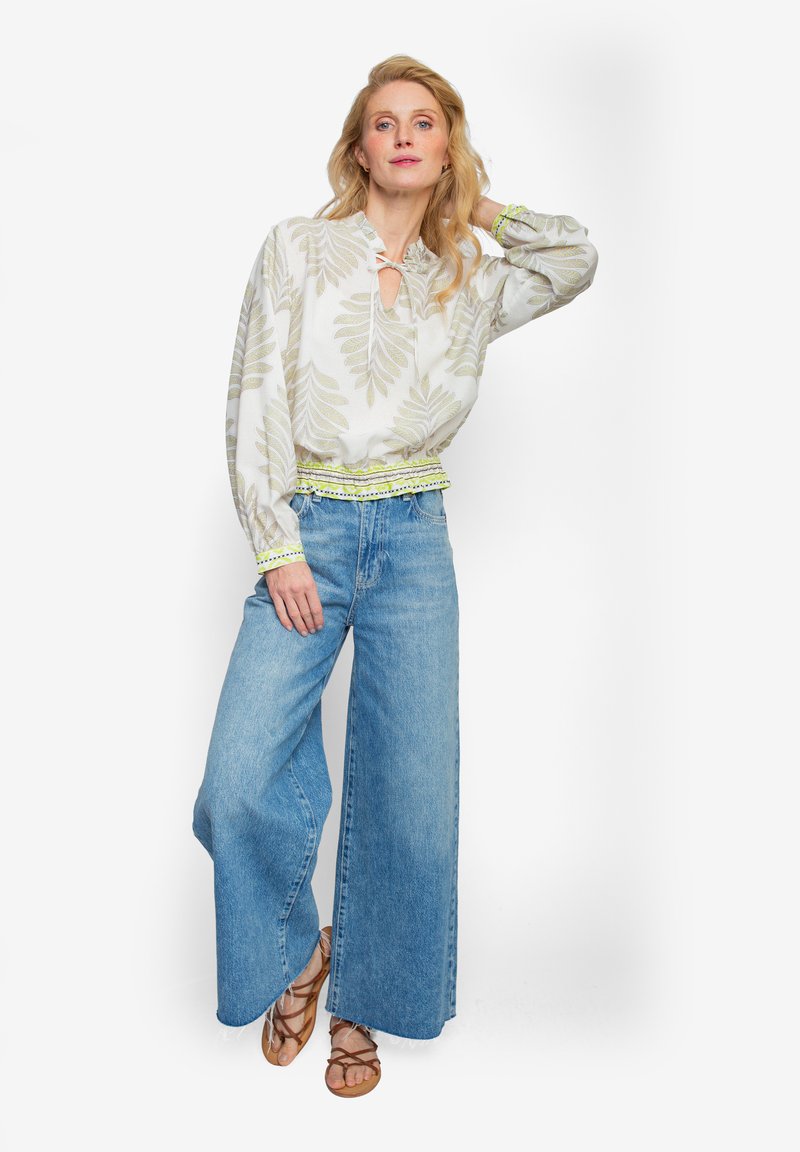 Emily van den Bergh Bluse - taupe/lemon/taupe - Zalando
