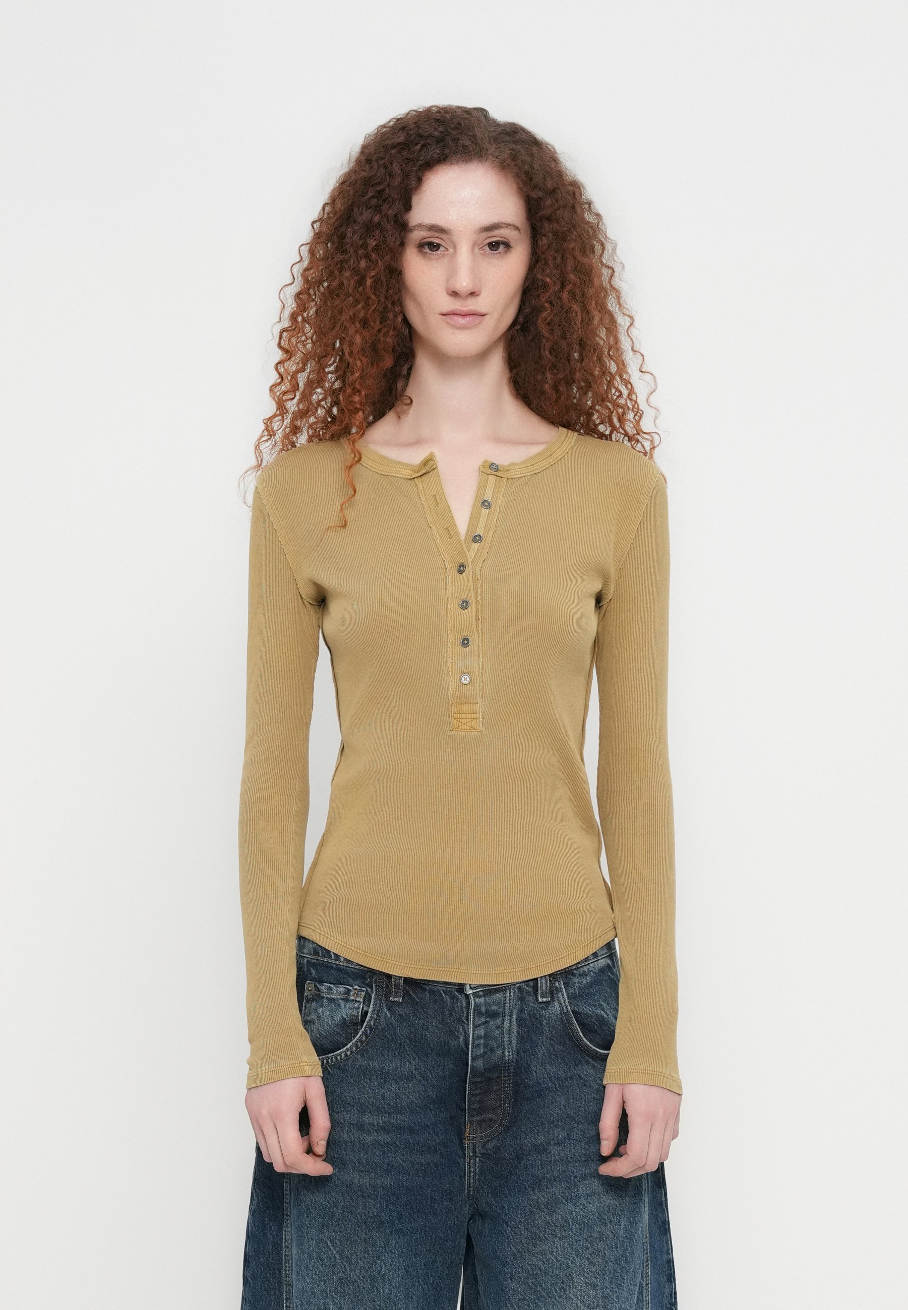 Free People JAMIE HENLEY - Langarmshirt - dried tobacco/braun - Zalando.ch