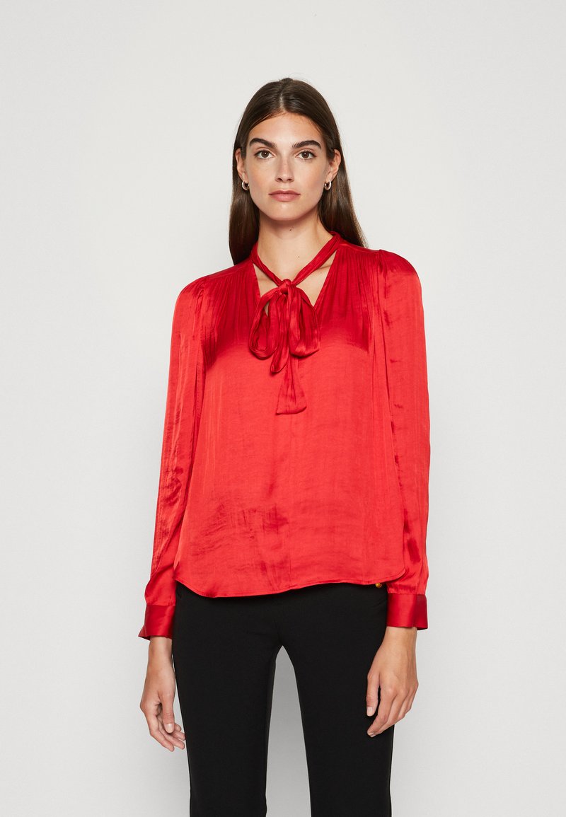 GAP TIE NECK - Bluse - modern red/rot - Zalando.ch