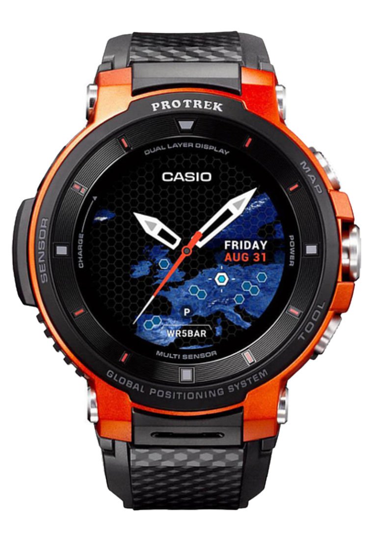 Casio Chronograph watch - orange - Zalando.de