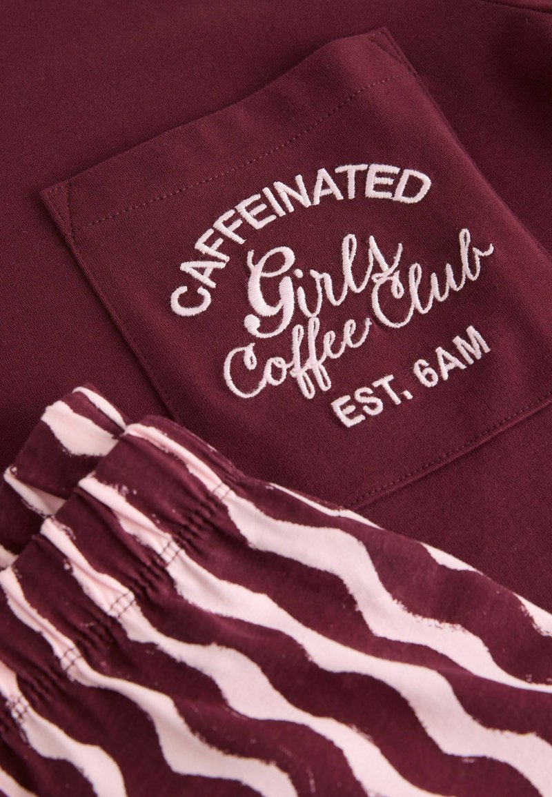 Next PETITE FIT - SHORT PYJAMAS SET . - Nachtwäsche Set - burgundy red ...