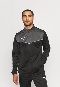 Puma INDIVIDUALRISE TRACKSUIT - Trainingspak - black/asphalt/zwart ...