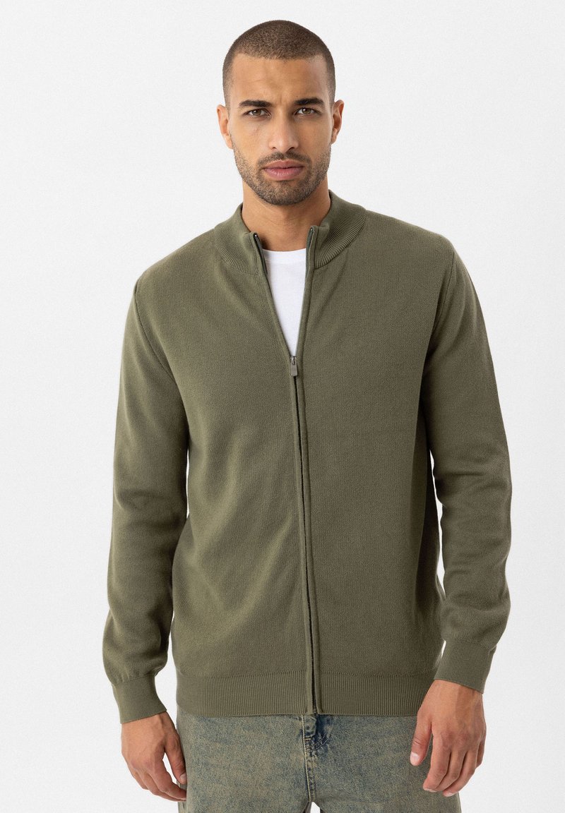 anou anou VERIKO - Strickjacke - khaki - Zalando.de