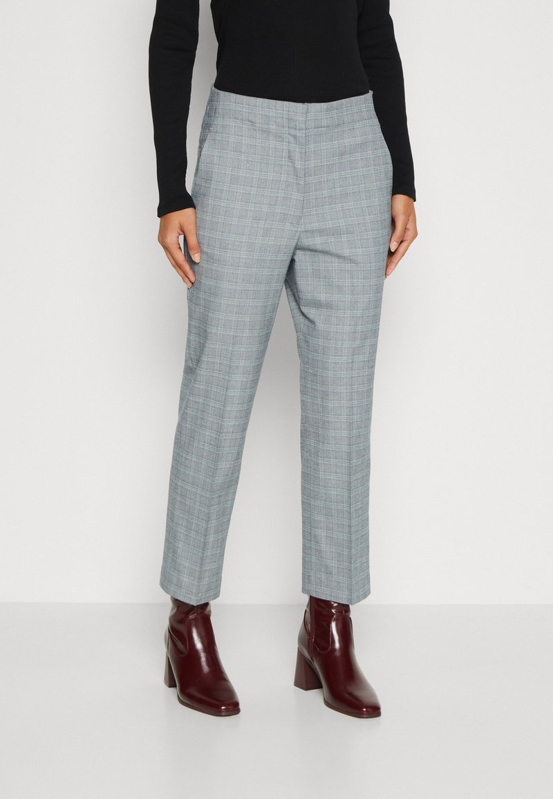 Esprit Collection CHECK - Broek - petrol blue/blauw - Zalando.nl