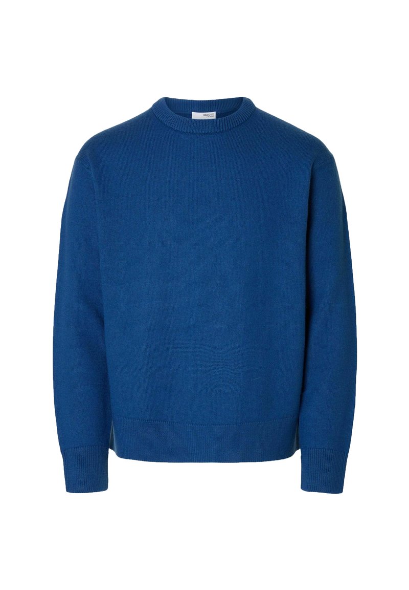 Selected SLHARNE CREW NECK - Jumper - set sail/blue - Zalando.co.uk