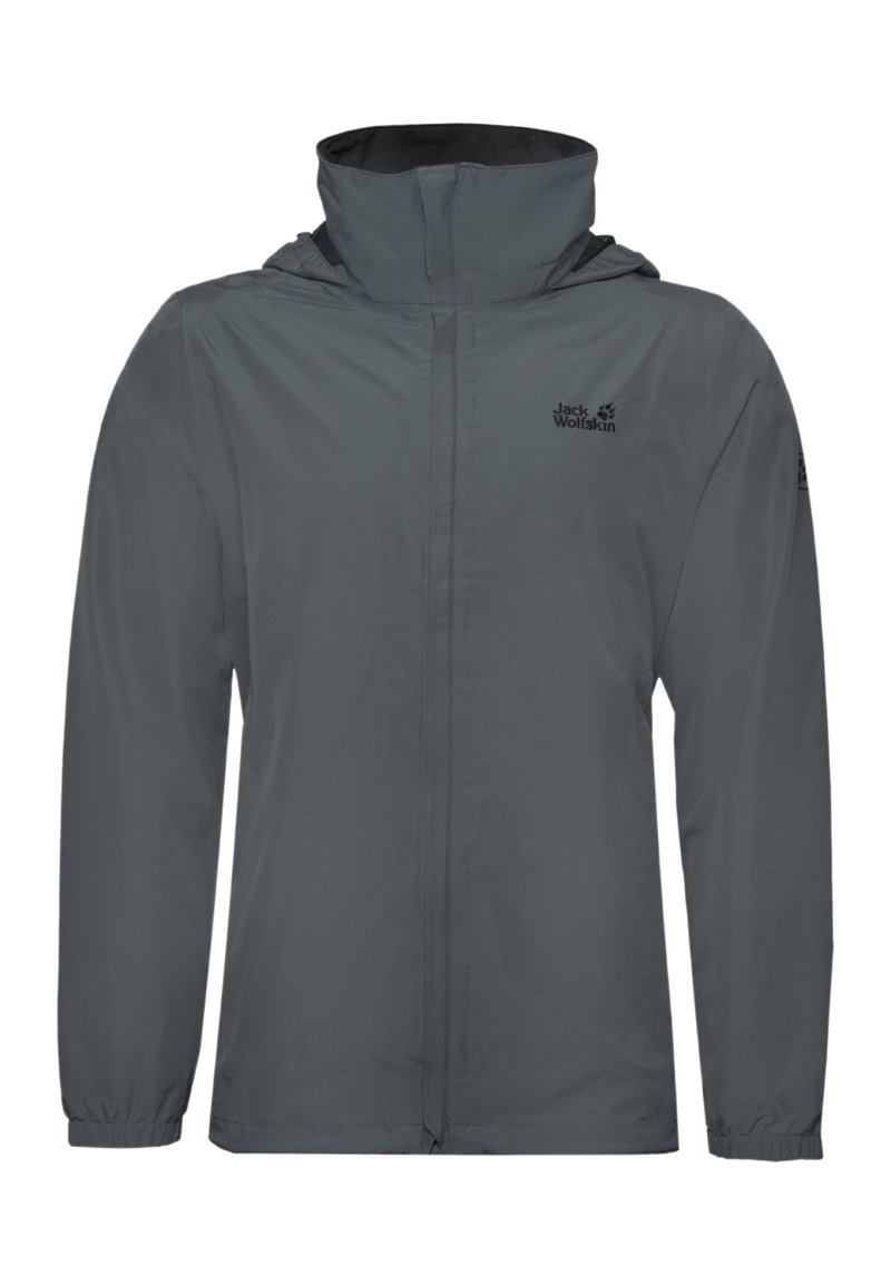 Jack Wolfskin Waterproof jacket - storm grey/grey - Zalando.de