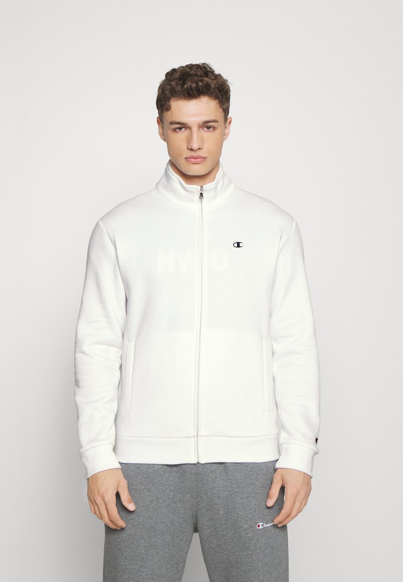 Champion BASIC FULL ZIP - Felpa con zip - white/bianco - Zalando.it Champion BASIC FULL ZIP - Felpa con zip - white/bianco - Zalando.it
