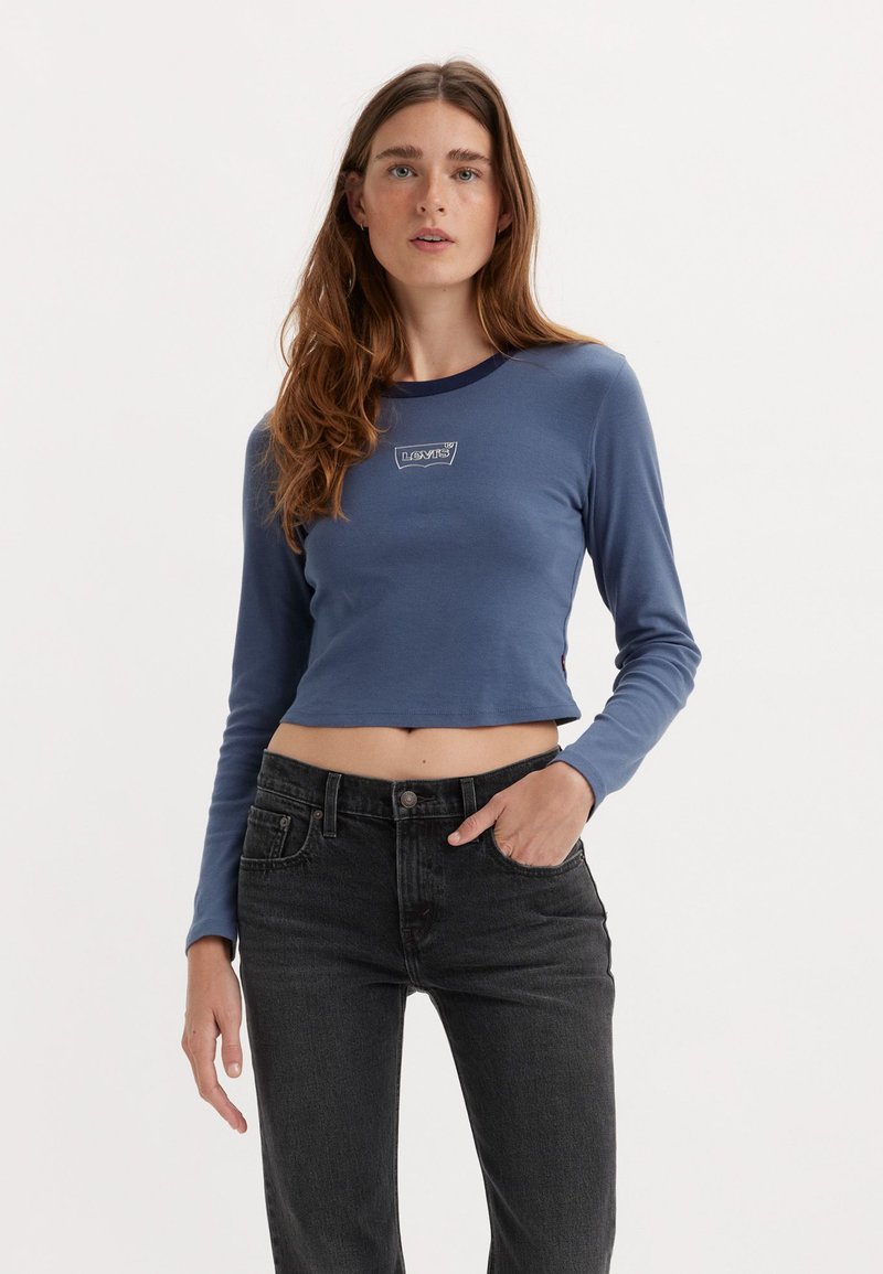 Levi's® GRAPHIC RINGER MINI - Long sleeved top - chrome outline/vintage ...